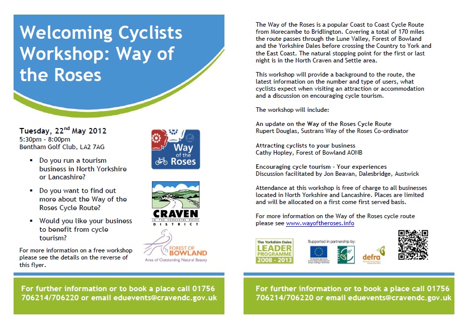 Welcoming Cyclists Workshop - Settle